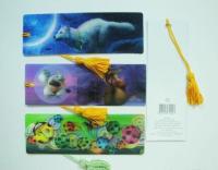 China PLASTIC LENTICULAR 3D changing flip zoom morph move animation combination effect lenticular bookmark printing service for sale