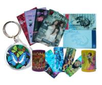 China PLASTIC LENTICULAR customized shape 3d lenticular tags pp pet materical 3d motion changing printing lenticular tags for sale