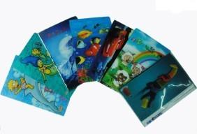 China PLASTIC LENTICULAR Customized PVC TPU PP PET 3d lenticular animated name cards printing for sale