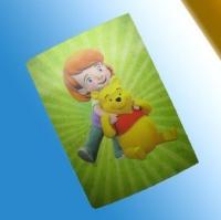 China PLASTIC LENTICULAR PET PP material 3D lenticular business card with dynamic image for sale