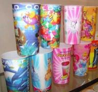 China PLASTIC LENTICULAR 450 ml 3d lenticular cups plastic pp 3d dynamic drinkware cups factory for sale