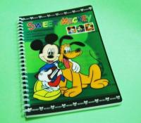 China Customized 3D Lenticular Note Book spiral notebook pp pet Lenticular Printing Cover sale and export United Kingdom for sale