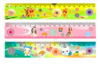 China PLASTIC LENTICULAR Custom Promotional Plastic Flexible Measuring Ruler With 3D Lenticular Material for sale