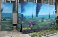China PLASTIC LENTICULAR large size 3d poster large format lenticular advertising poster 3d flip printing for sale