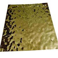 China 1000mm SS201 430 304 Wall Panel Water Ripple Hammered Stainless Steel Sheet for sale