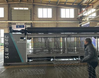 China 5.4m Wide Gabion Machine CNC 3 Twists 5 Twists 11KWx4 15KWx1 Motor Power for sale