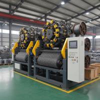 China Double Twisted High Production Capacity Automatic Gabion Mesh Machine with PLC Touch Control for Heavy Duty Baskets for sale