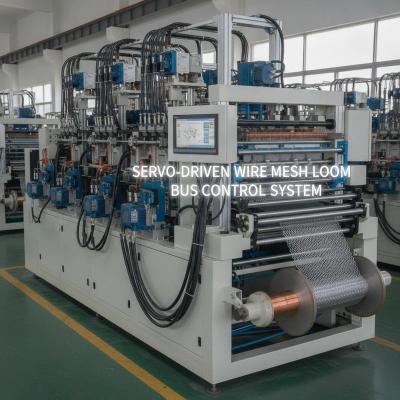 China Servo-Driven Wire Mesh Loom Machine With Bus Control for sale