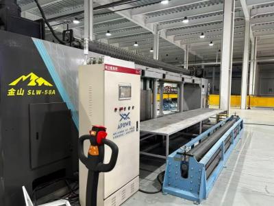 China SLW54C 5.4 M Embankment Stabilization Gabion Weaving Machine With Configurable Software for sale