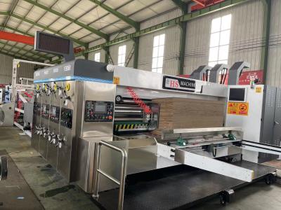China Durable Carton Box Making Machine Rubber Shaft Axial Moving 40mm Automatically for sale