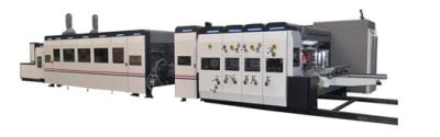 China Automatic Four Color Flexo Printer Rotary Die Cutter In Line Case Maker Counter Ejector for sale