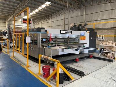 China Cardboard Carton Box Container Machine With Precision Printing for sale