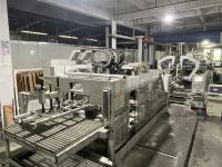 China Bottom Four Color Printing Slotter Die Cutter Inline Casemaker for sale