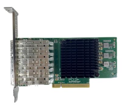 China HZ10N10F4 10G 4-Port PCIe Gen3x8 Network Card with 8W Power for sale