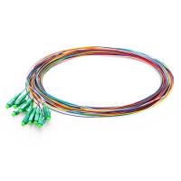 China LC APC 12-Core OS2 Single-Mode Fiber Pigtail 0.9mm OD for sale