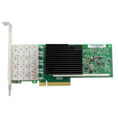 China HZ10X710F4 10 Gigabit Four Port PCIe Network Card With Intel XL710 Chip And SFP+ Connectors for sale