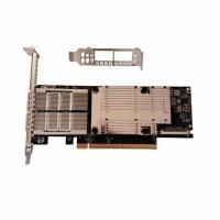 China Mellanox MCX755106AC-HEAT NDR 400 Gb/s Dual-port QSFP112 InfiniBand Network Card for High-Speed Server Applications for sale
