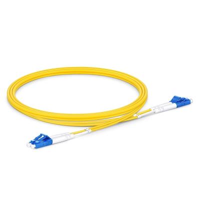 China LC UPC To LC UPC Duplex Fiber Optic Patch Cord With 2.0mm Diameter 3M Length for sale
