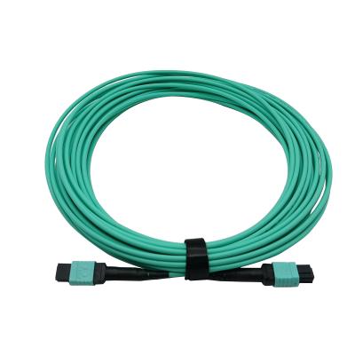 China 3mm MPO Patch Cord With 8 Core OM3 Multimode Fiber 0.25dB Insertion Loss For High Density Data Center for sale