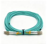 China 10G OM4 LC UPC To LC UPC Duplex Fiber Patch Cable ,  2.0mm, 15M for sale