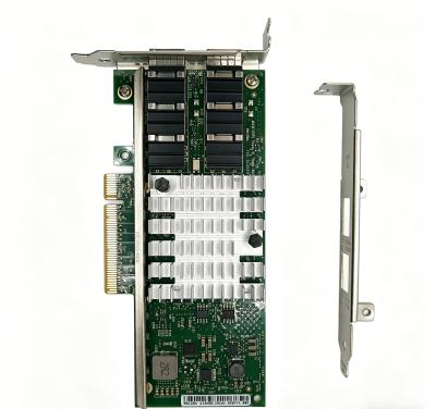 China Enterprise 10Gbps Dual SFP+ Server NIC With Enhanced Black Cage Cooling Heatsink ( Intel X520-DA2 ) for sale