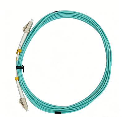 China 3M 100G OM4 Multimode LC/UPC Duplex Patch Cable With Low Insertion Loss for sale