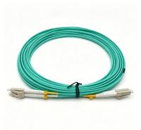 China Low Insertion Loss LC/UPC-LC/UPC OM3 Fiber Patch Cable LCUPC-LCUPCOM3(150)-DX-2.0mm-10M-LSZH With RoHS Compliance for sale