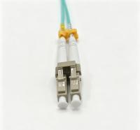 China Low Insertion Loss Duplex OM4 Multimode Fiber Patch Cord With LC-UPC To LC-UPC Connectors , 2.0mm Outer Diameter , Length 3M for sale