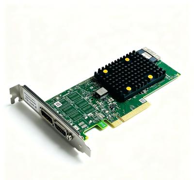 China igh Speed 12G SAS/NVMe/SATA HBA Controller Card with SFF-8654 Port, Model 9500-8i for sale