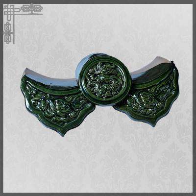 China Green Chinese roofing tile dragon for temple garden for sale