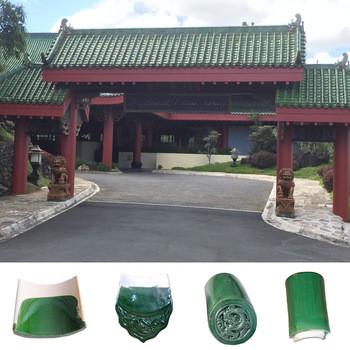 China Antique Old Tiled Roof House Chinese Glazed Asian Style Roof Tiles for sale