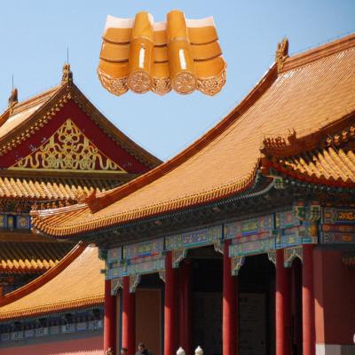 China Glossy Chinese Glazed Roof Tiles Gate Temple Asian Style Roof Tiles for sale