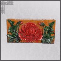 China Antique Chinese Traditional Roof Tiles Peony Roof Ridge For Roof Decoration for sale