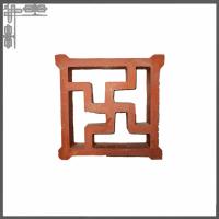 China Hollow Curved Wall Breeze Blocks Clay For Garden Decorative for sale
