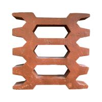 China Terracotta Decoration Wall Tile Unglazed Red Breeze Wall Blocks for sale
