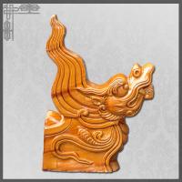 China Legendary Animal Chinese Roof Ornaments Glossy Roof Tile Figures for sale