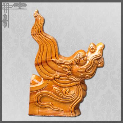 China Legendary Animal Chinese Roof Ornaments Glossy Roof Tile Figures for sale