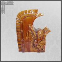China Clay Color Glazed Chinese Roof Ornaments Roof Ridge For Chinese Pagoda for sale