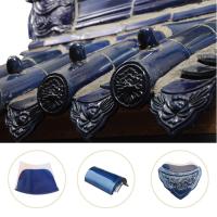 China Customizable Traditional Ceramic Chinese Glazed Roof Tiles 180*110mm for sale