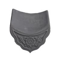 China frost resistance Asian Japanese Style Roof Tiles Unglazed Building Materials for sale