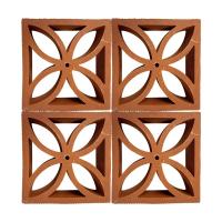 China Terracotta Breeze Blocks Manufacturer Decorative Hollow Clay Bricks for Facades and Garden Walls for sale