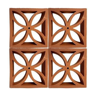 China Terracotta Breeze Blocks Manufacturer Decorative Hollow Clay Bricks for Facades and Garden Walls for sale