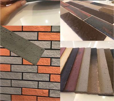 China Exterior  3.0mm Soft Flexible Ceramic Tile Building Facing Bricks Antiwear for sale