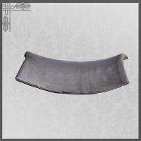 China Beautiful Build Temple Antique Clay Roof Tiles Bent Flat Type 180*160mm for sale