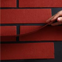 China Bendable Rugged Antique Brick Exterior Wall Flexible Clay Tiles For Villa for sale