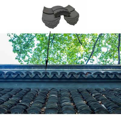 China Traditional Residential Synthetic Antique Chinese roof tiles unglazed matt for sale
