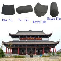 China Chinese Temple Material grey shingle roof tiles unglazed for sale