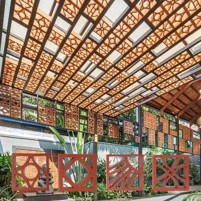 China Classical Decorative Hollowed Garden Wall Bricks Perforated for sale