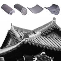 China Old Style Traditional Japanese Roof Tiles For Japanese Temple Tea House for sale