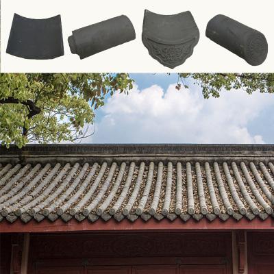 China Plain Snow Resistant Chinese Clay Roof Tiles Fireproof for sale